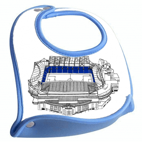 Blue Army Football Stadium - feeding bibs by Katie Clement | Buy ...
