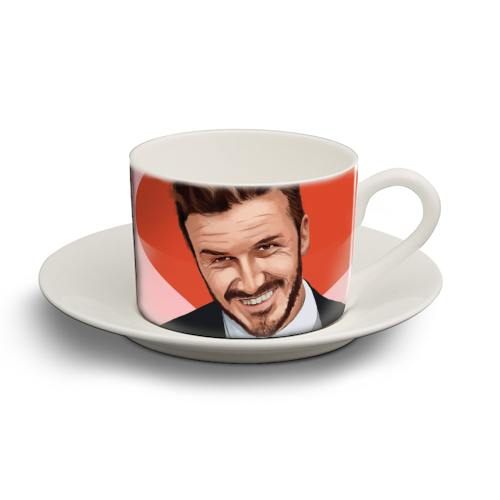 David Beckham Posh and Becks Illustration Art makeup bag designed by ...