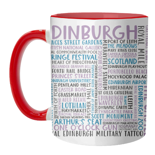 Edinburgh Word Art: Unique coffee mugs created by All About Words ...