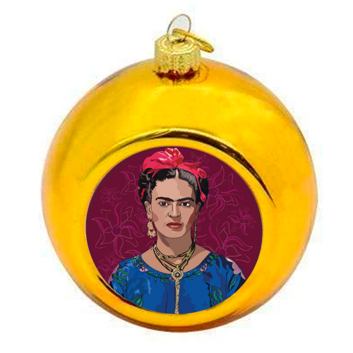 Colourful Christmas baubles on ArtWOW: Frida Kahlo Collection by ...