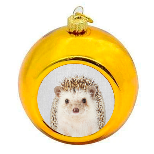 Colourful Christmas baubles on ArtWOW: Hedgehog - Colorful by Gal Design