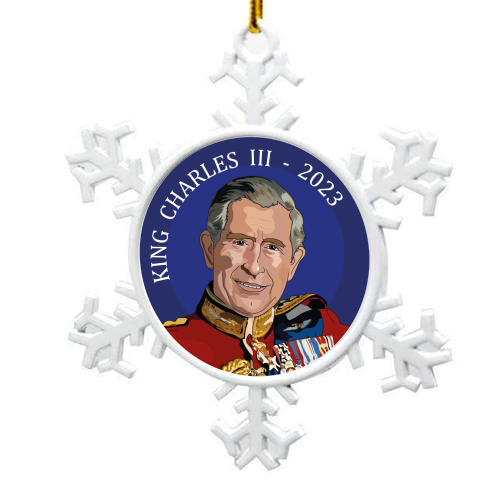 King Charles III Portrait Collection - funny tea towel designed by ...