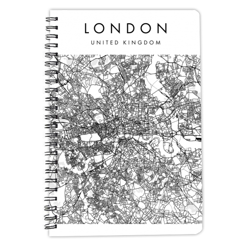 Buy London United Kingdom, Street Map - A1, A2, A3 or A4 art prints on ...