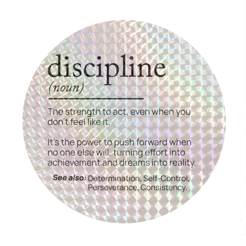 Buy circle stickers The Power of Discipline: The Key to Unstoppable ...