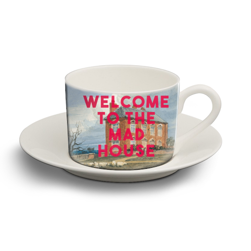 Welcome To The Mad House - ceramic dinner plate by The 13 Prints. Buy ...